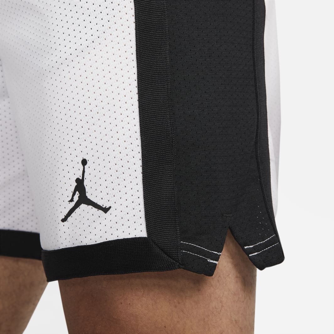 Jordan Sport Dri-FIT Mesh Shorts - White/Black/Black - Mens Clothing