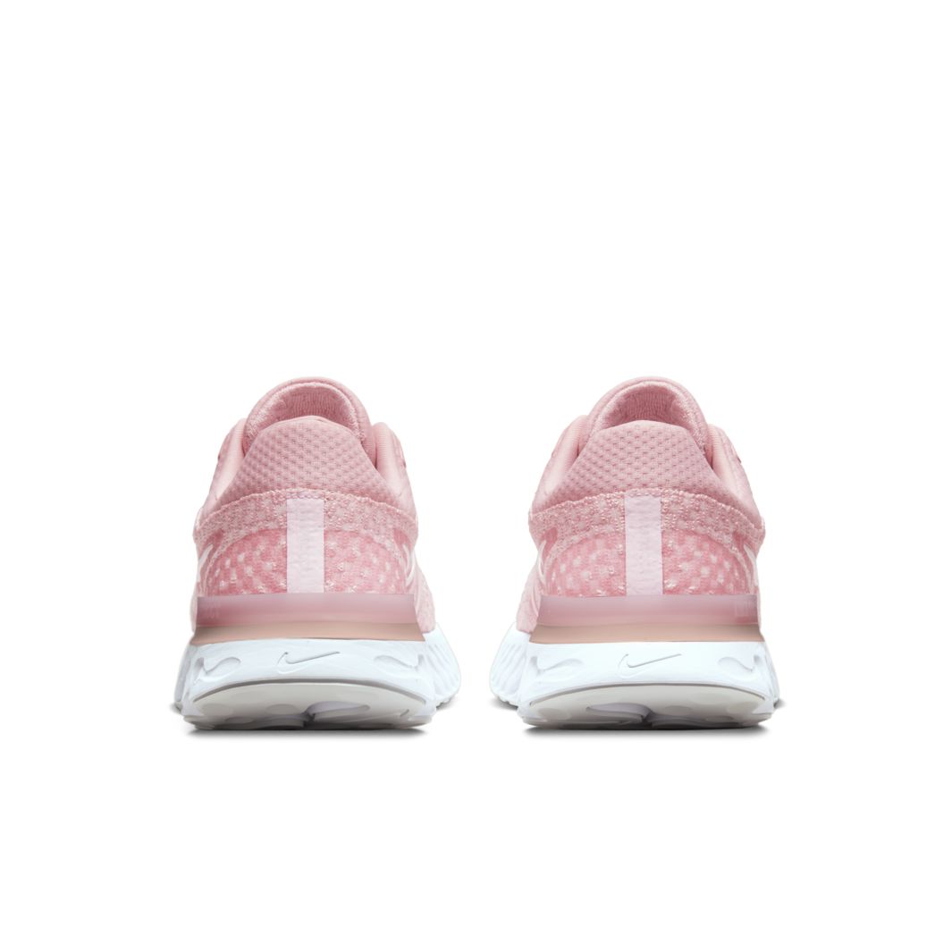 Nike Womens React Infinity Run Flyknit 3 - Pink Glaze/White-Pink Foam ...
