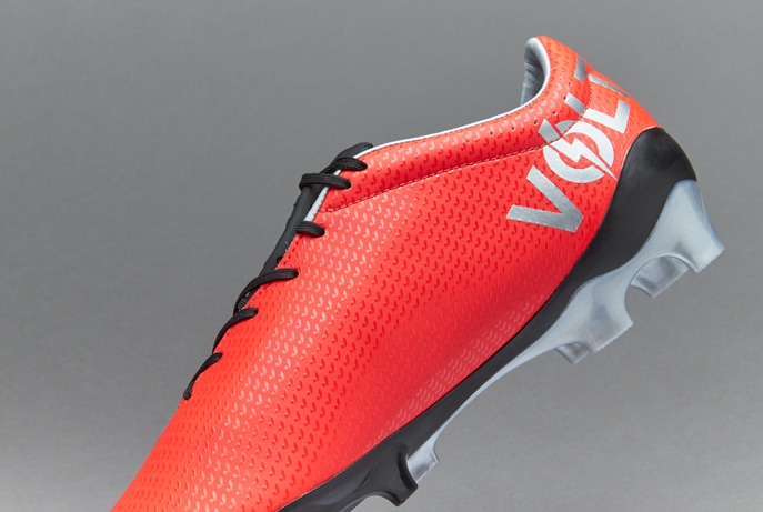 Concave Volt + FG - Mens Soccer Cleats - Firm Ground - Red/Grey