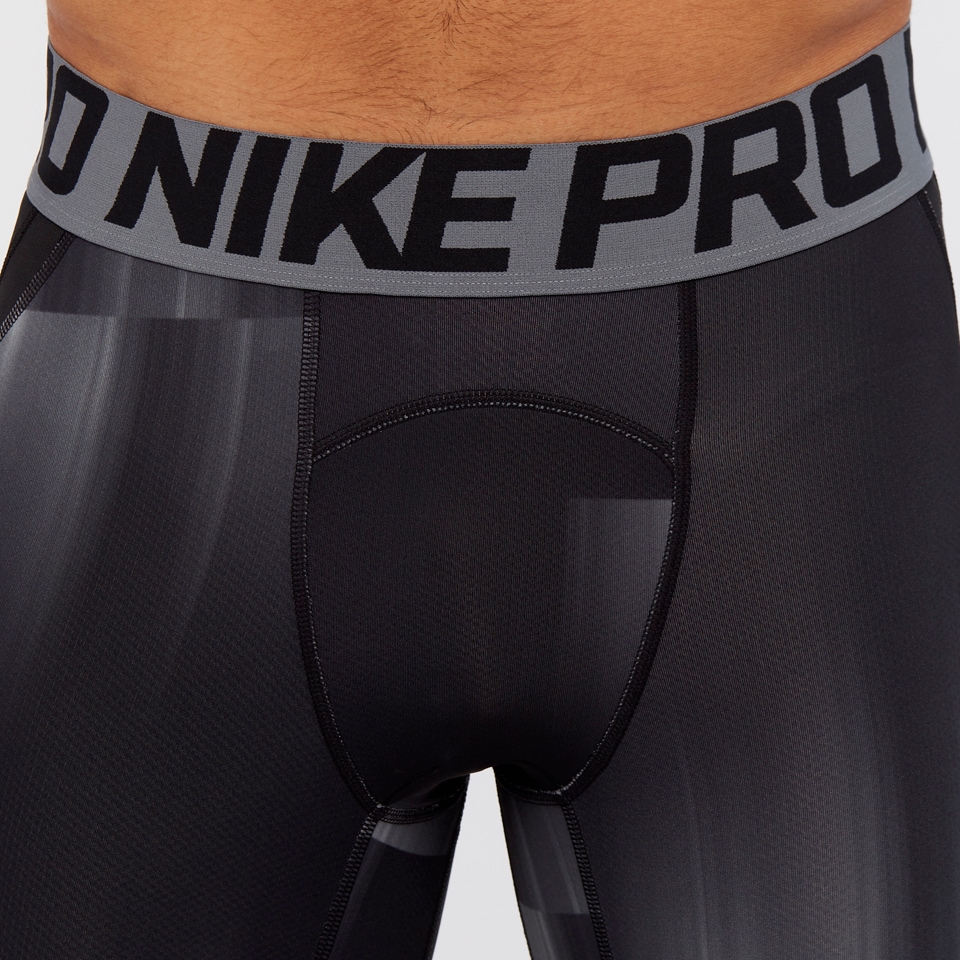 Nike Pro Hyperwarm Tights - Black/Cool Grey - Mens Clothing - 838018-010