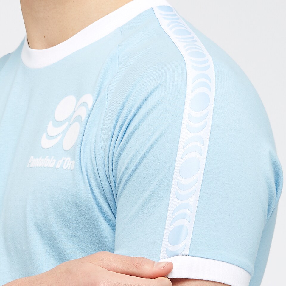 Mens Clothing - Pantofola dOro -1990- Tape T-Shirt - Light Blue - TS01-15
