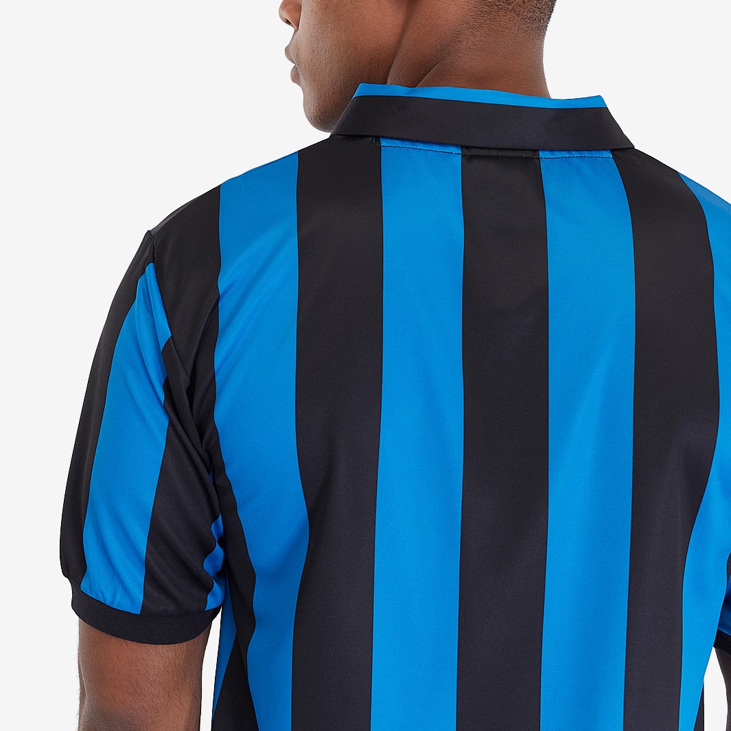 Score Draw Retro Inter Milan 1990 Home Shirt - Blue/Black - Mens ...