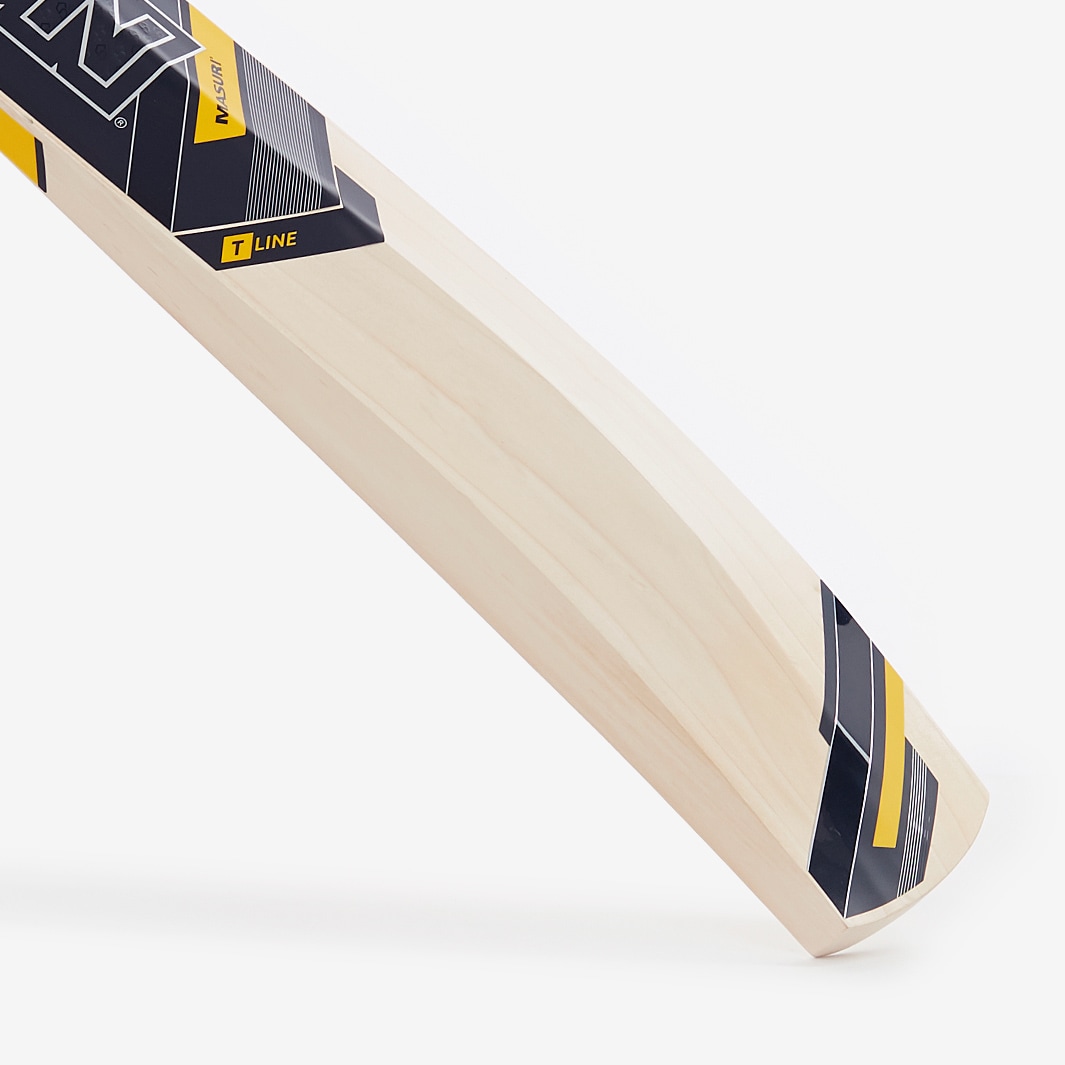 Masuri T-Line Cricket Bat - Black/ Chrome - Cricket Bats - Elite
