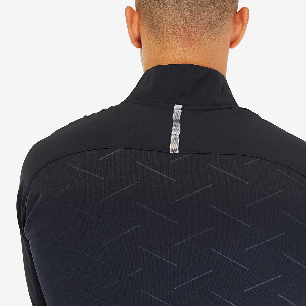 Umbro Elite Training Thermal Hybrid Half Zip Top - Black - Mens ...