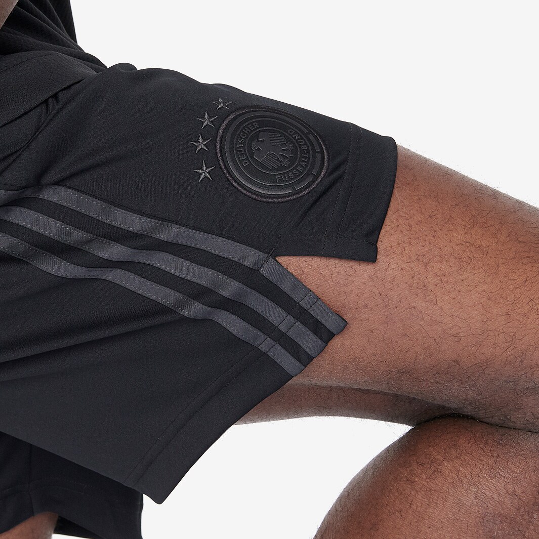 adidas Germany 2020 Away Shorts - Black - Mens Replica - Bottoms