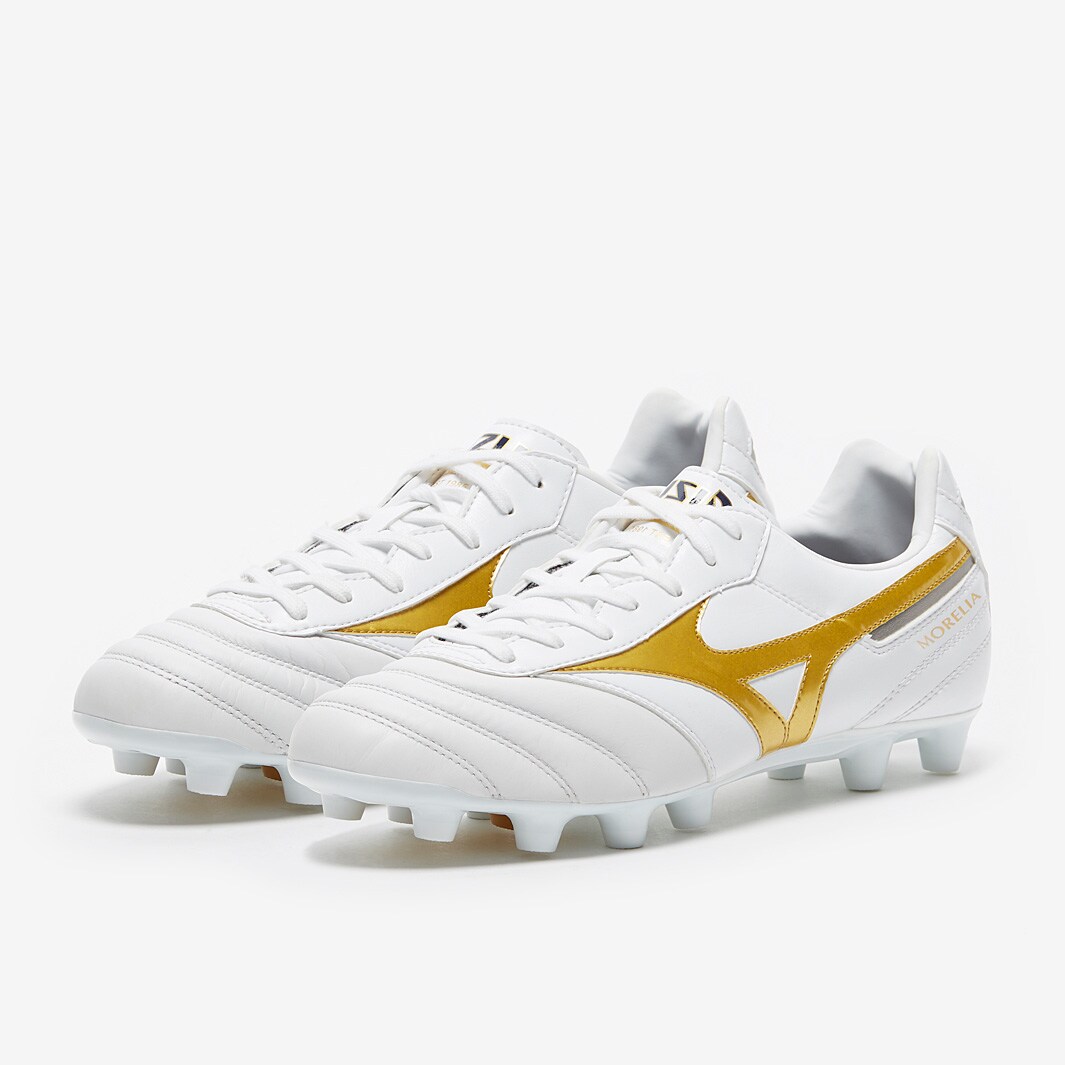 Mizuno Morelia II Pro FG - White/Gold - Firm Ground - Mens Boots