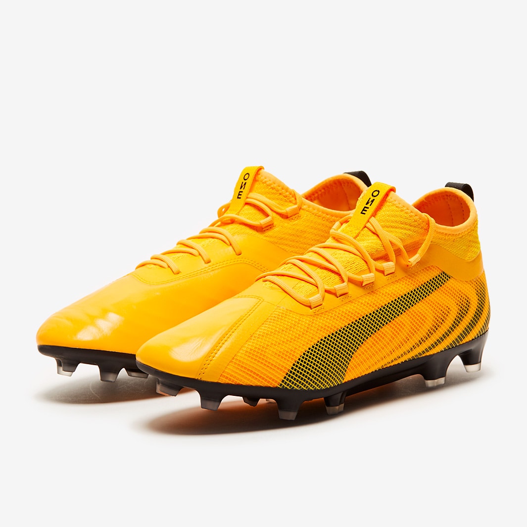 Puma One 20.2 FG/AG - Ultra Yellow/Puma Black/Orange Alert - Firm ...
