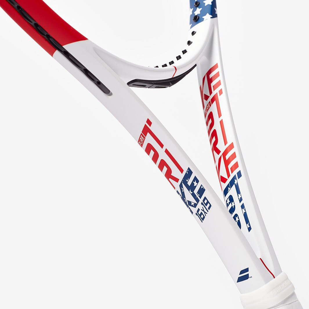 Babolat Pure Strike USA Unstrung - White/Blue/Red - Mens Rackets | Pro ...