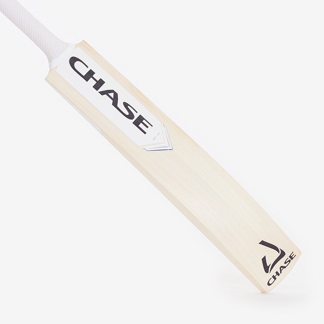 Chase Four Leaf Clover Cricket Bat - White/ Black - Cricket Bats