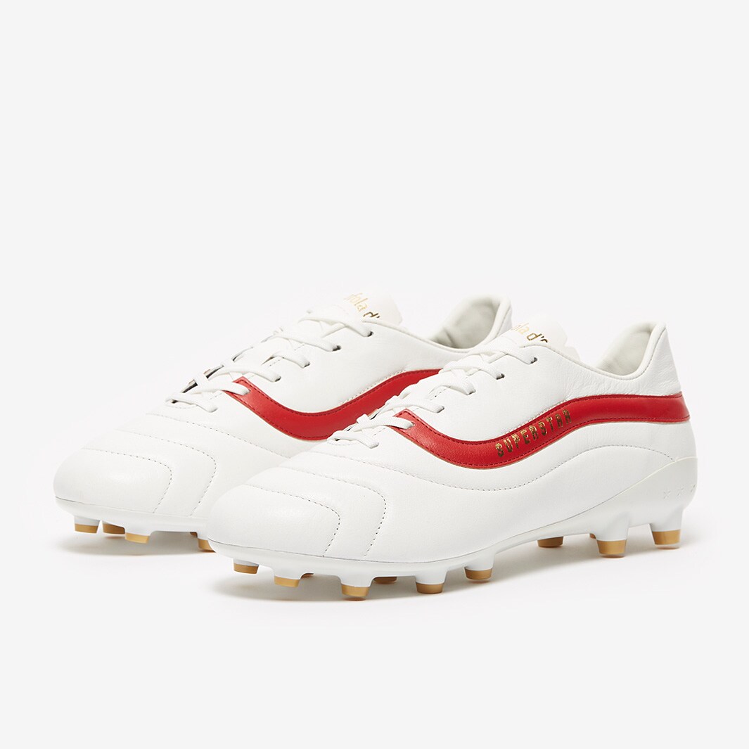 Pantofola dOro Superstar 2000 FG - Superstar White/Dark Red - Firm ...