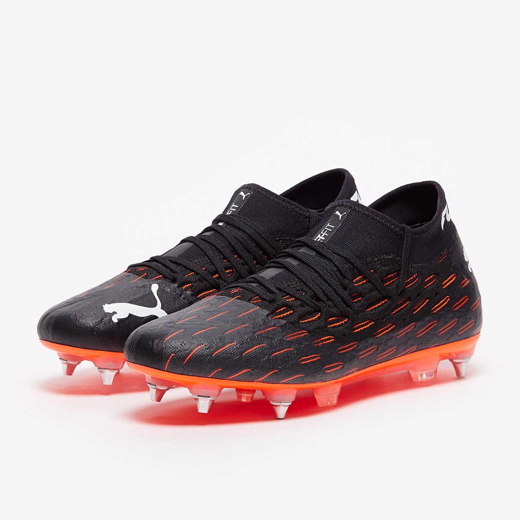 Puma Future 6.2 Netfit Mix SG - Black/White/Shocking Orange - Soft ...