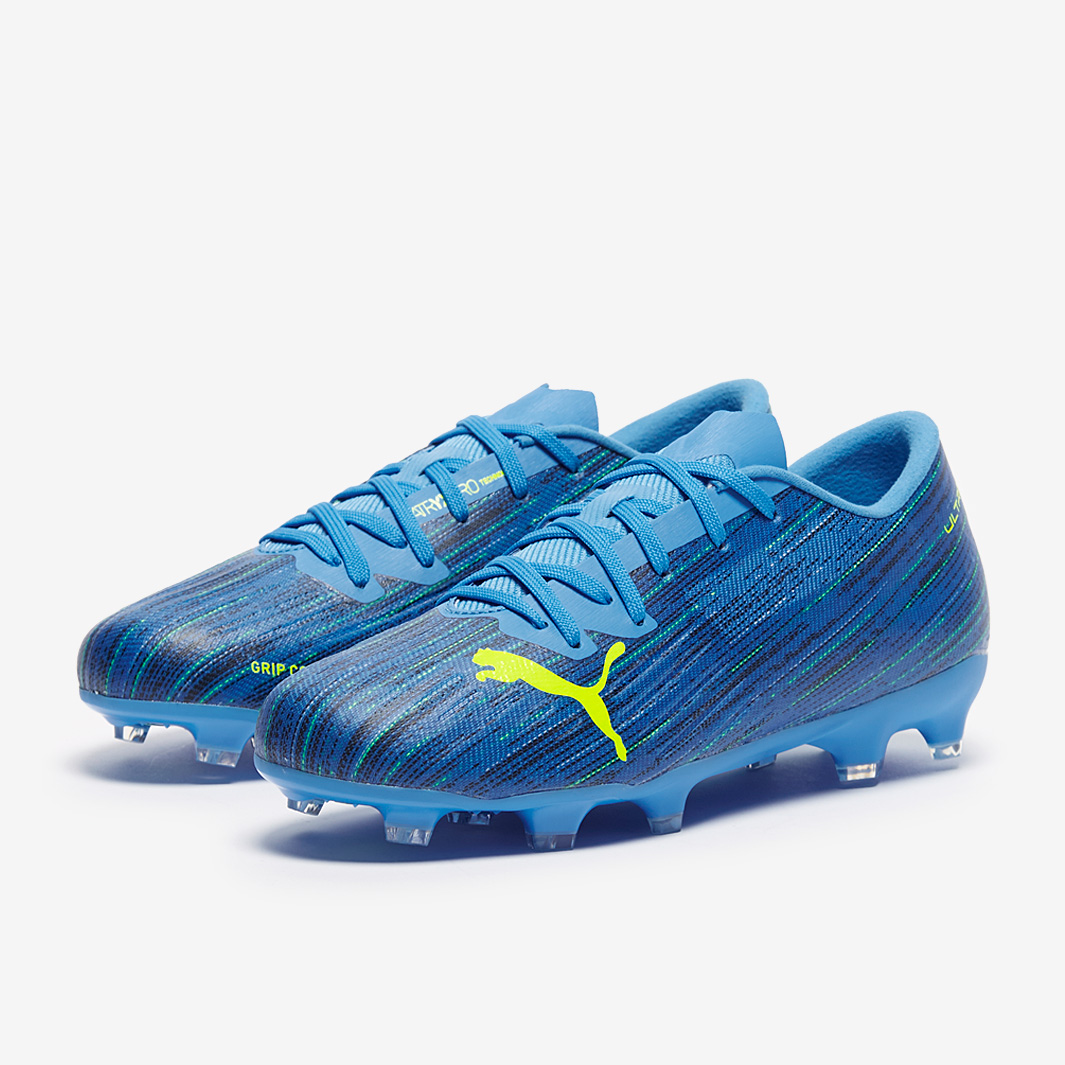 Puma Ultra 2.2 FG/AG para niños - Azul Energy/Amarillo Alert - Botas ...
