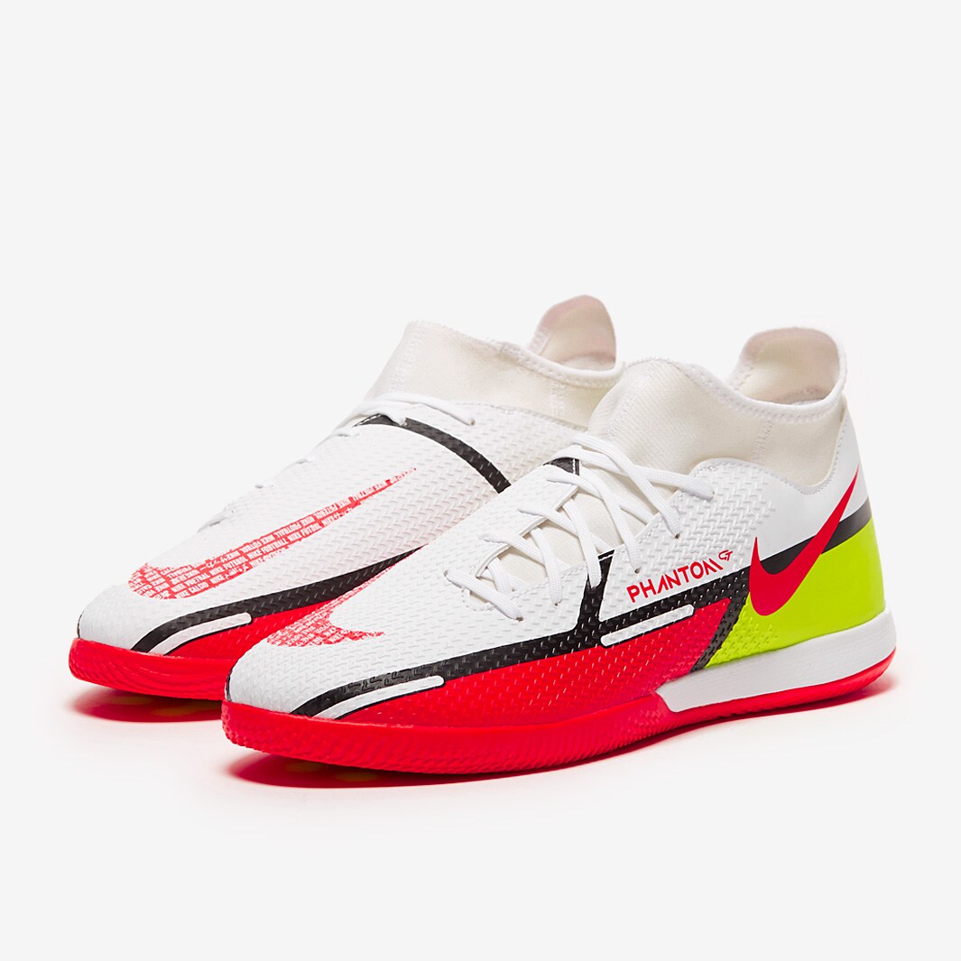 Nike Phantom GT II Academy IC - Blanco/Carmesí/Volt - Blanco/Carmesí ...