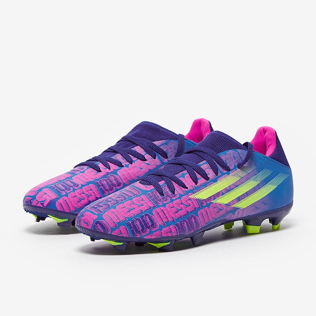 adidas X Speedflow Messi .3 FG - Victory Blue/Shock Pink/Solar Yellow ...