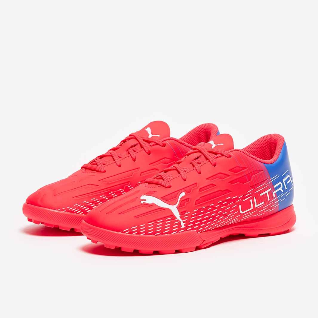 PUMA Enfant Ultra 4.3 TT - Soleil Flamme/Blanc PUMA/Bleu - Soleil ...