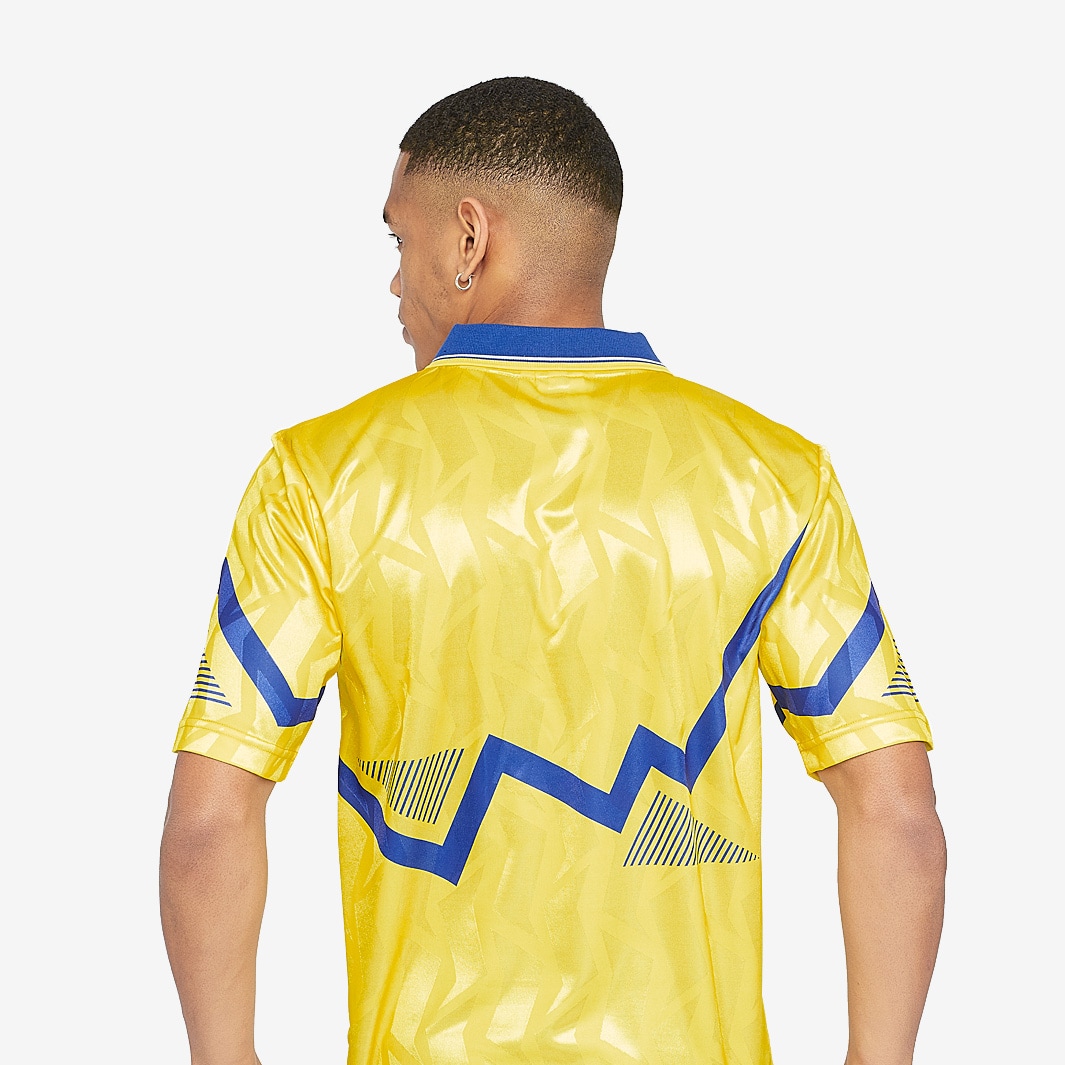 Score Draw Chelsea 1990 Third Shirt - Yellow/Blue - Mens Replica