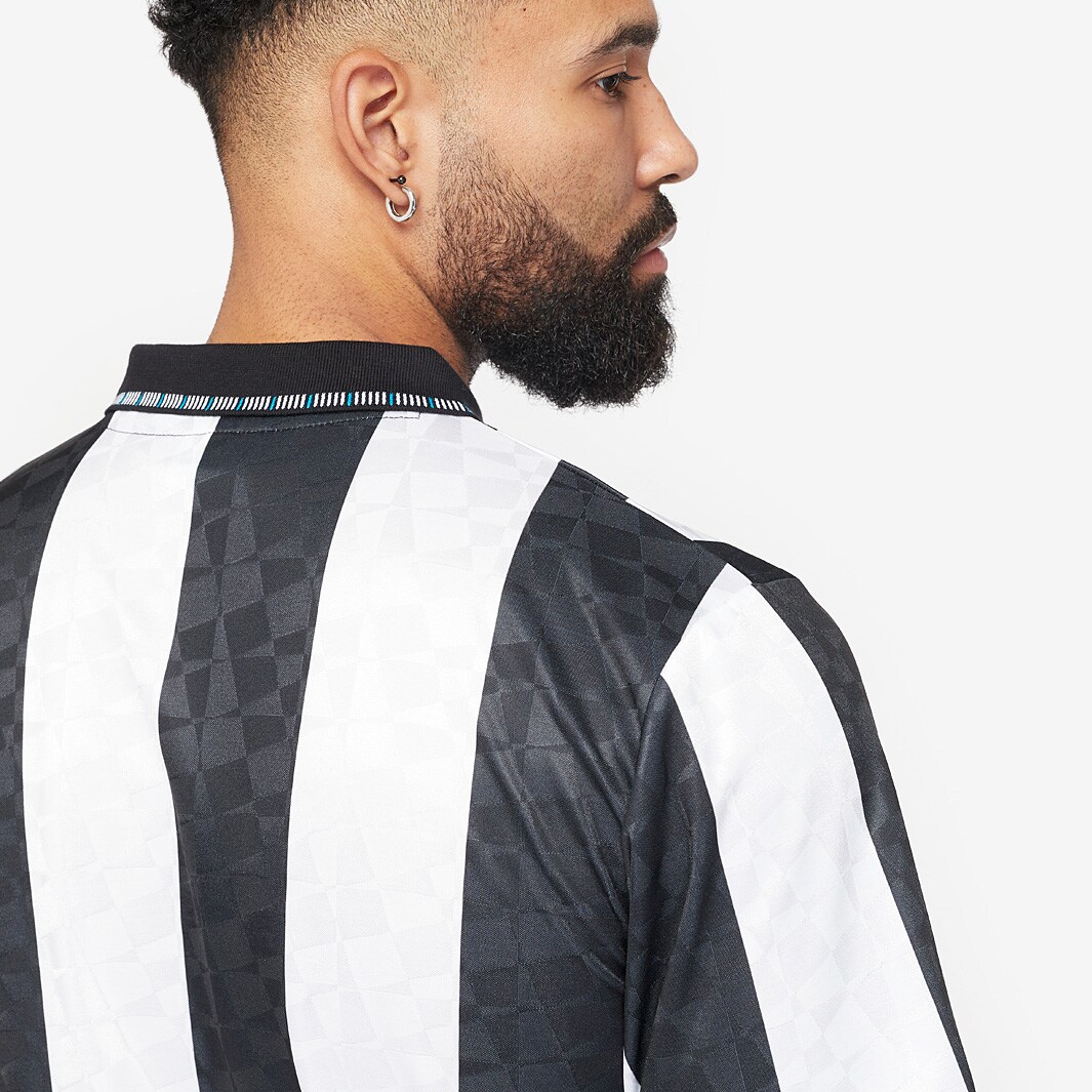 Score Draw Newcastle United 1990 Shirt - Black/White - Mens Replica