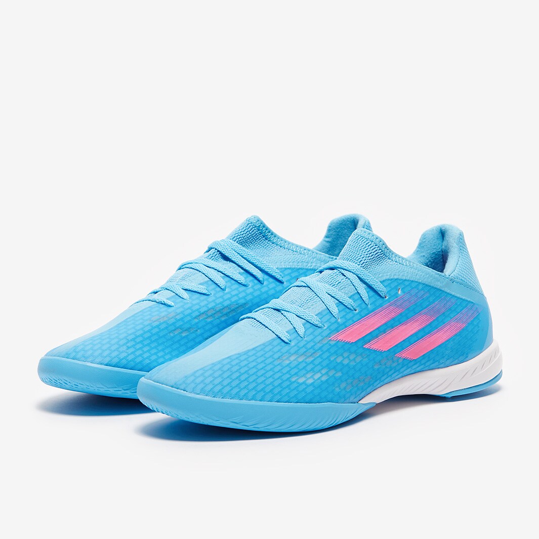adidas X Speedflow.3 IN - Sky Rush/Team Shock Pink/White - Mens Boots
