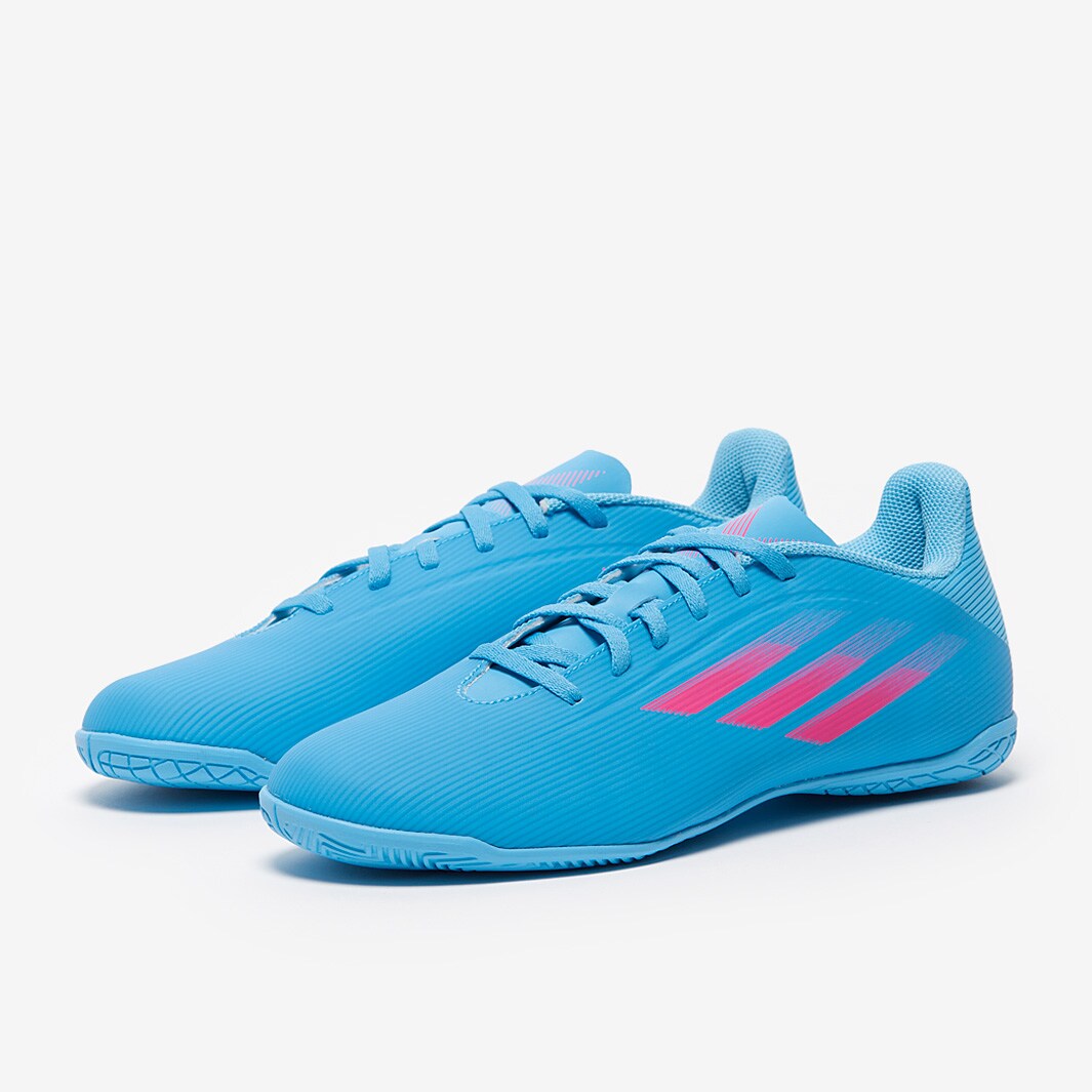 adidas X Speedflow.4 IN - Sky Rush/Team Shock Pink/Legacy Indigo - Mens ...