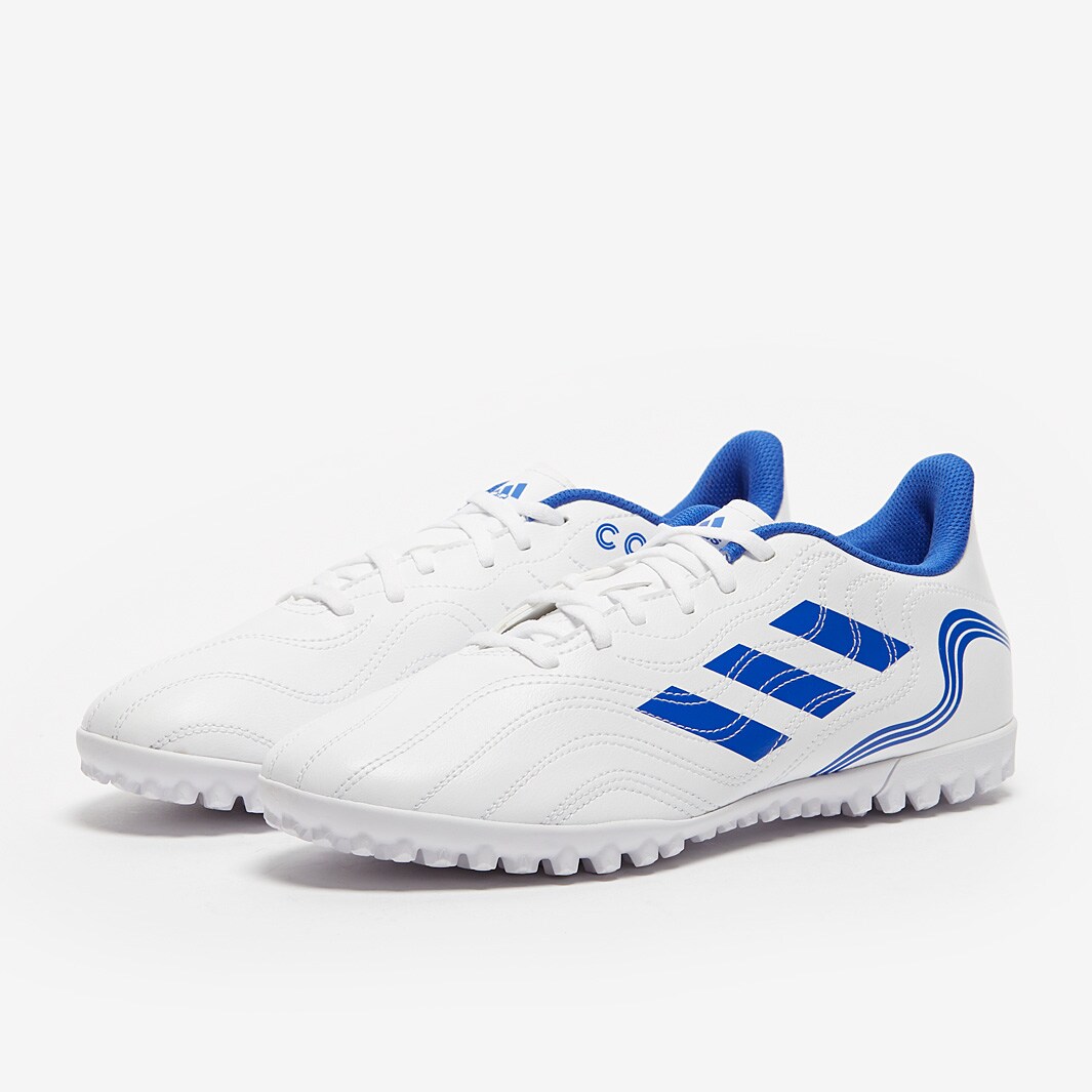 adidas Copa Sense.4 TF - Blanc/Bleu Hi-Res/Indigo - Surface Synthétique ...