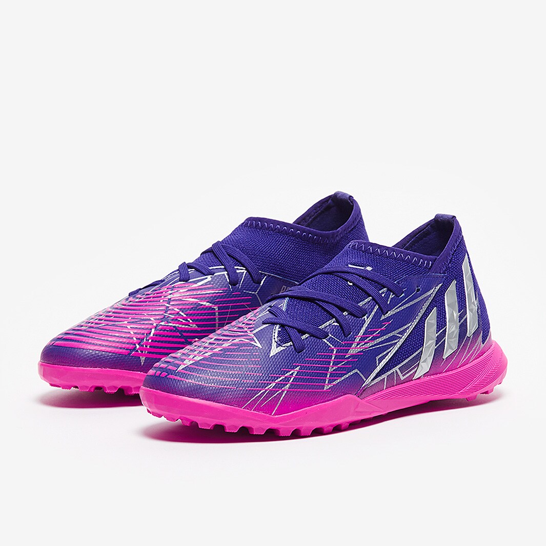 adidas Kids Predator Edge.3 TF - Team Collegiate Purple/Silver Metallic ...