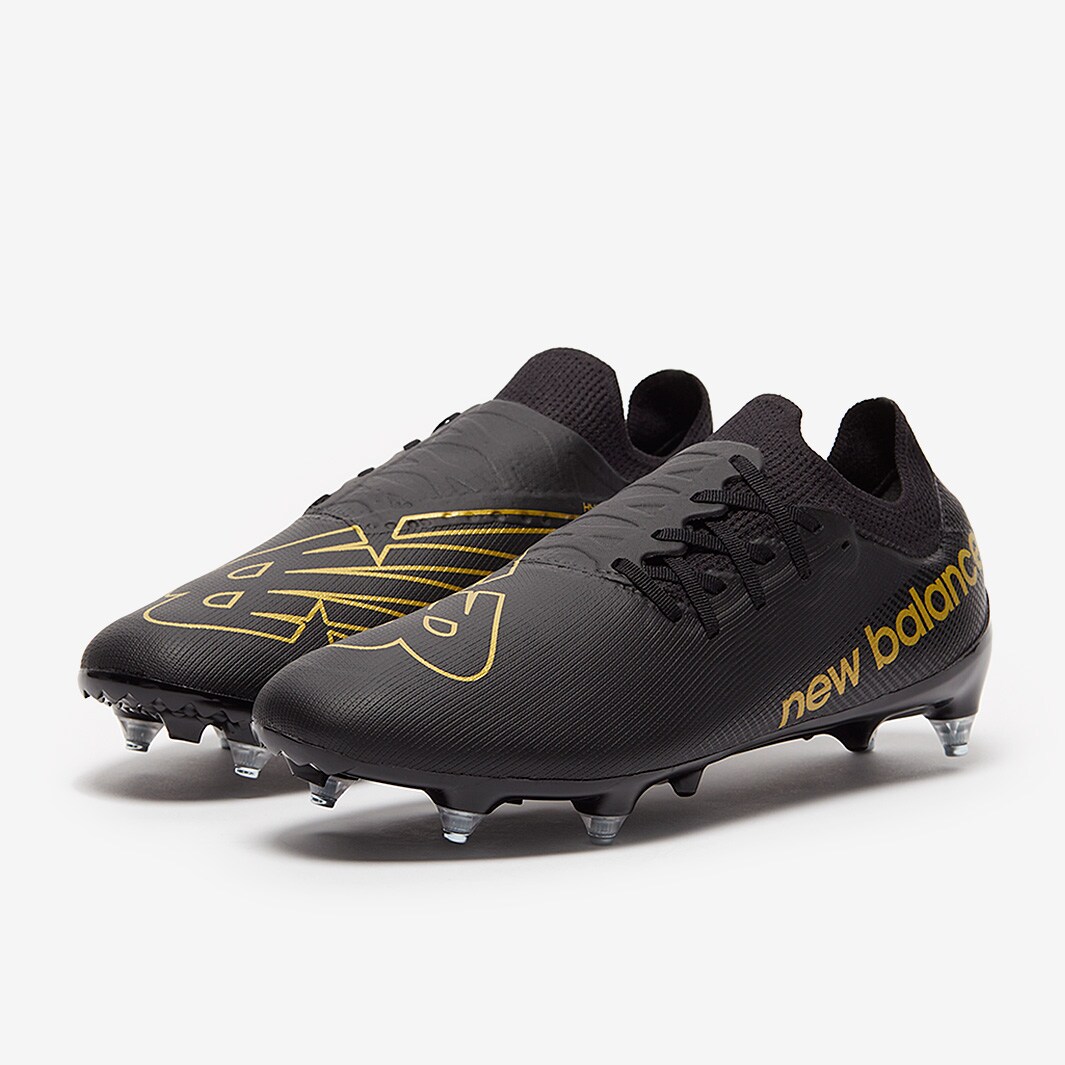 New Balance Furon V7 Destroy SG - Negro/Dorado - Botas para hombre ...