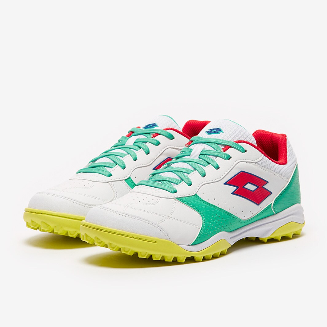 Lotto Tacto 300 VII Turf - White/Red Poppy/Green - Mens Boots | Pro ...