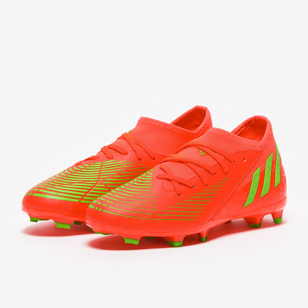 adidas Kids Predator Edge.3 FG - Solar Red/Solar Green/Core Black ...