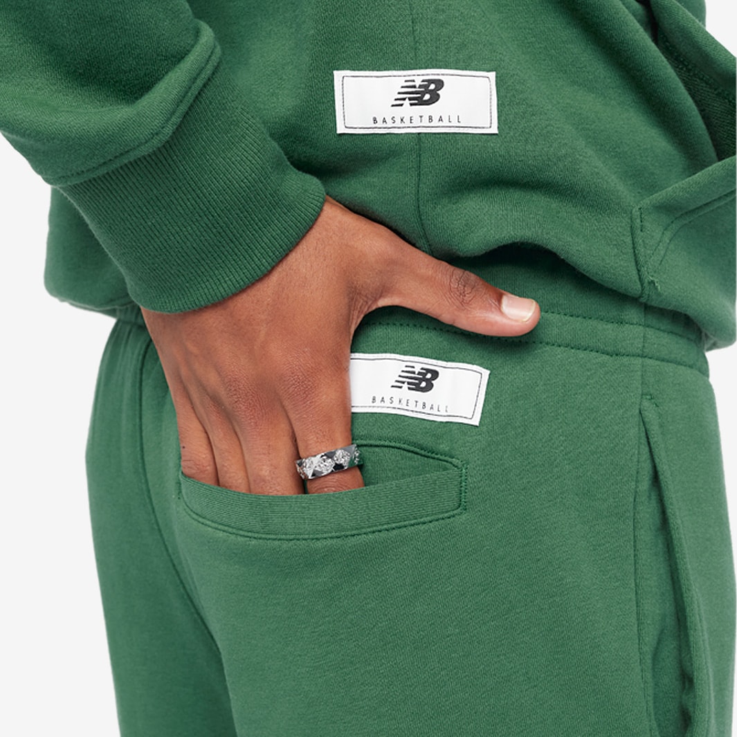 New Balance Hoops Fundamentals Pant - Green - Green - Mens Clothing