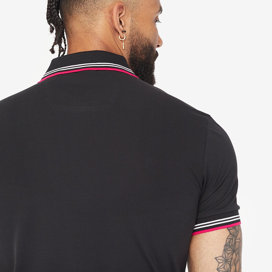 Hugo Boss Paul Curved Polo - Black - Mens Clothing | Pro:Direct Golf