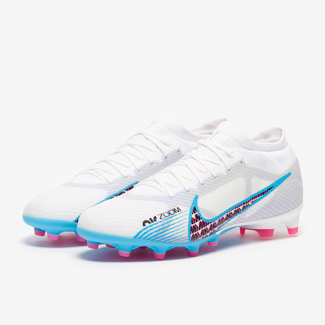 Nike Air Zoom Mercurial Vapor XV Pro AG - White/Baltic Blue/Pink Blast ...