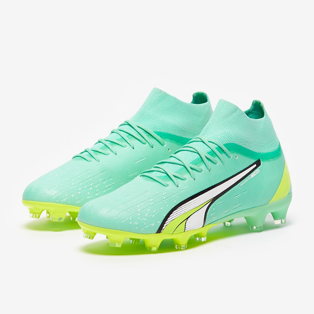 Puma Ultra Pro FG/AG - Electric Peppermint/Puma White/Fast Yellow ...