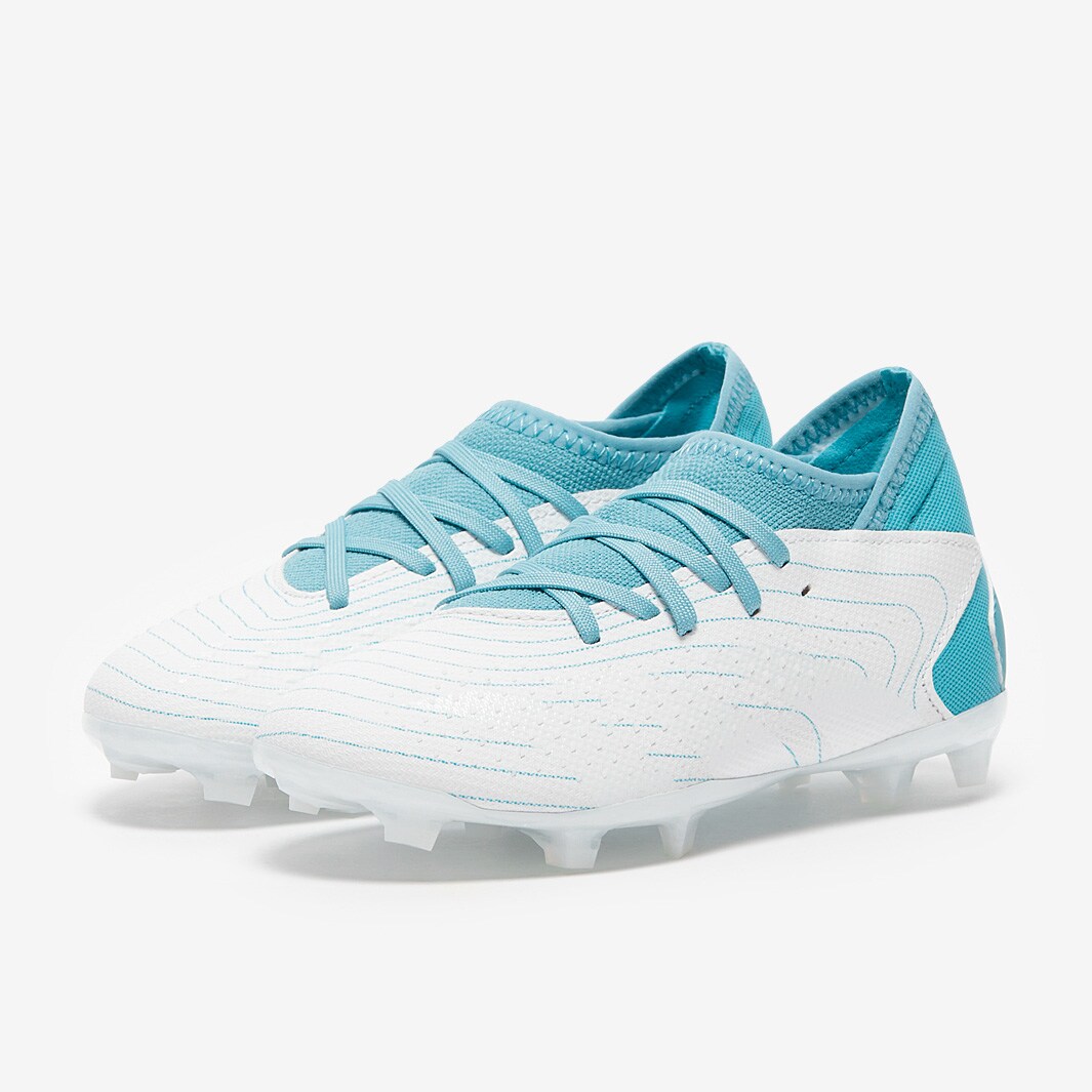 adidas Kids Predator Accuracy.3 FG - White/GreyTwo/PrelovedBlue ...