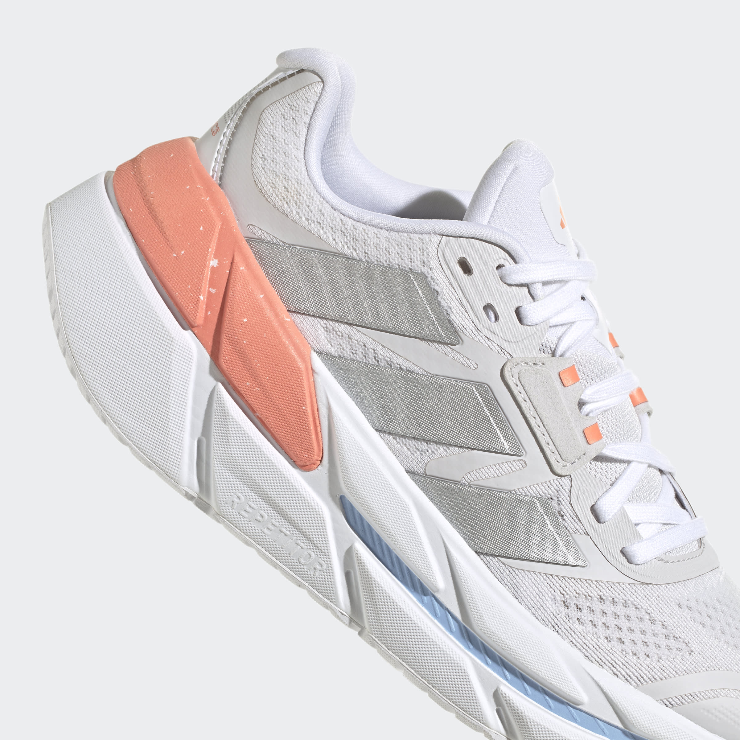 adidas Womens adistar CS - Ftwr White/Silver Met./Coral Fusion - Womens ...