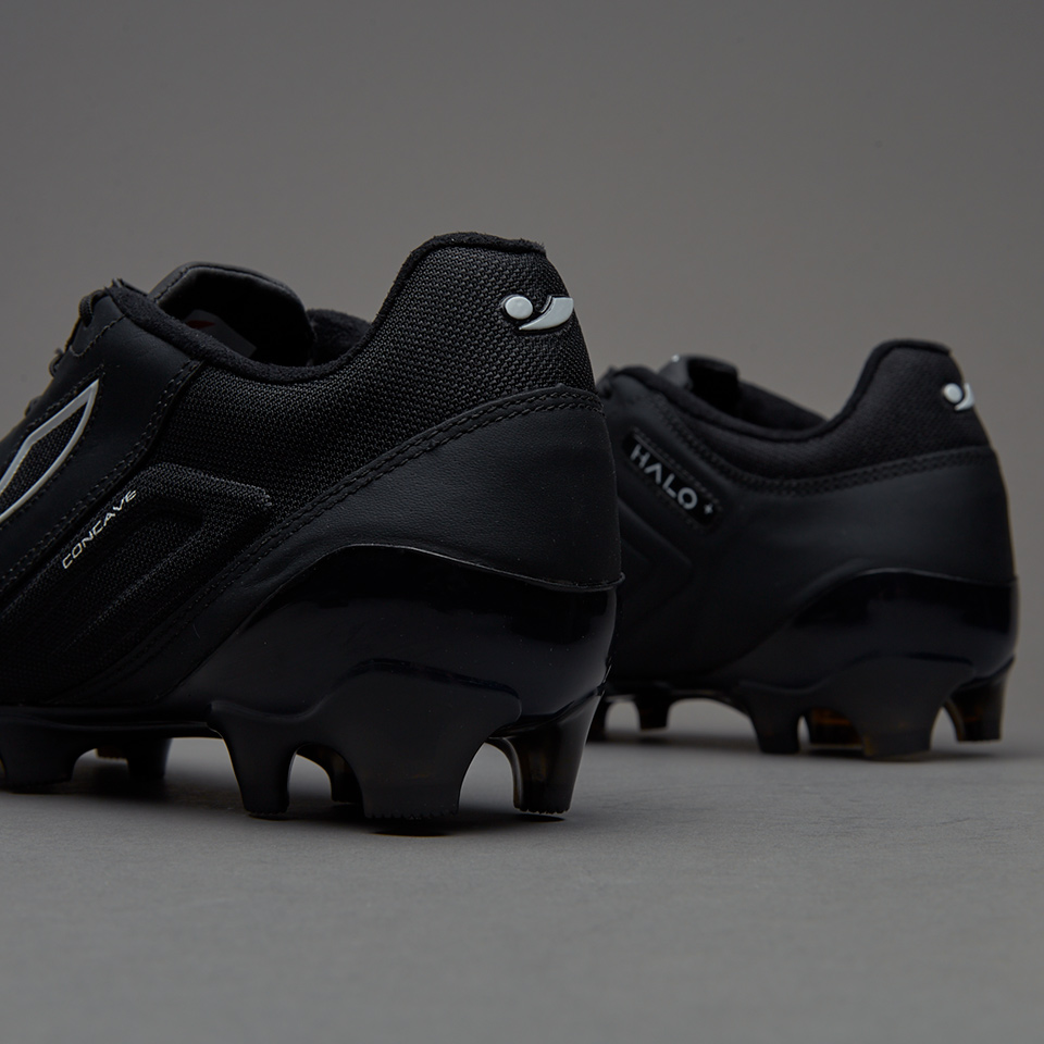Concave Halo+ Leather FG - Mens Soccer Cleats - Firm Ground - Black/White