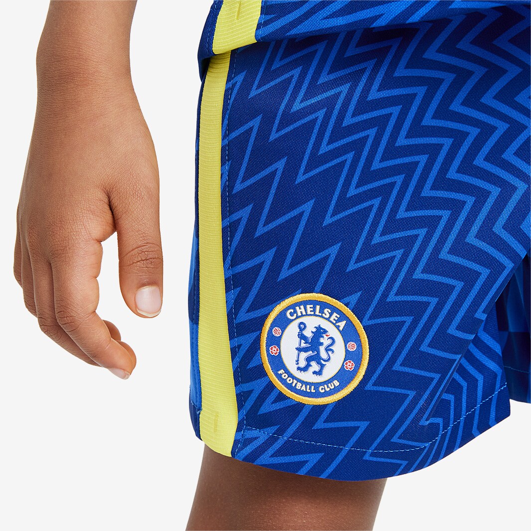 Nike Chelsea 21/22 Little Kids Home Kit - Lyon Blue/Opti Yellow - Boys ...
