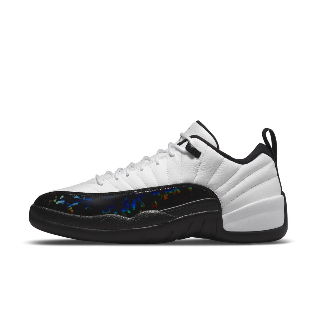 Jordan Air Jordan 12 Retro Low Men's Shoes White/Metallic Silver/Onyx ...