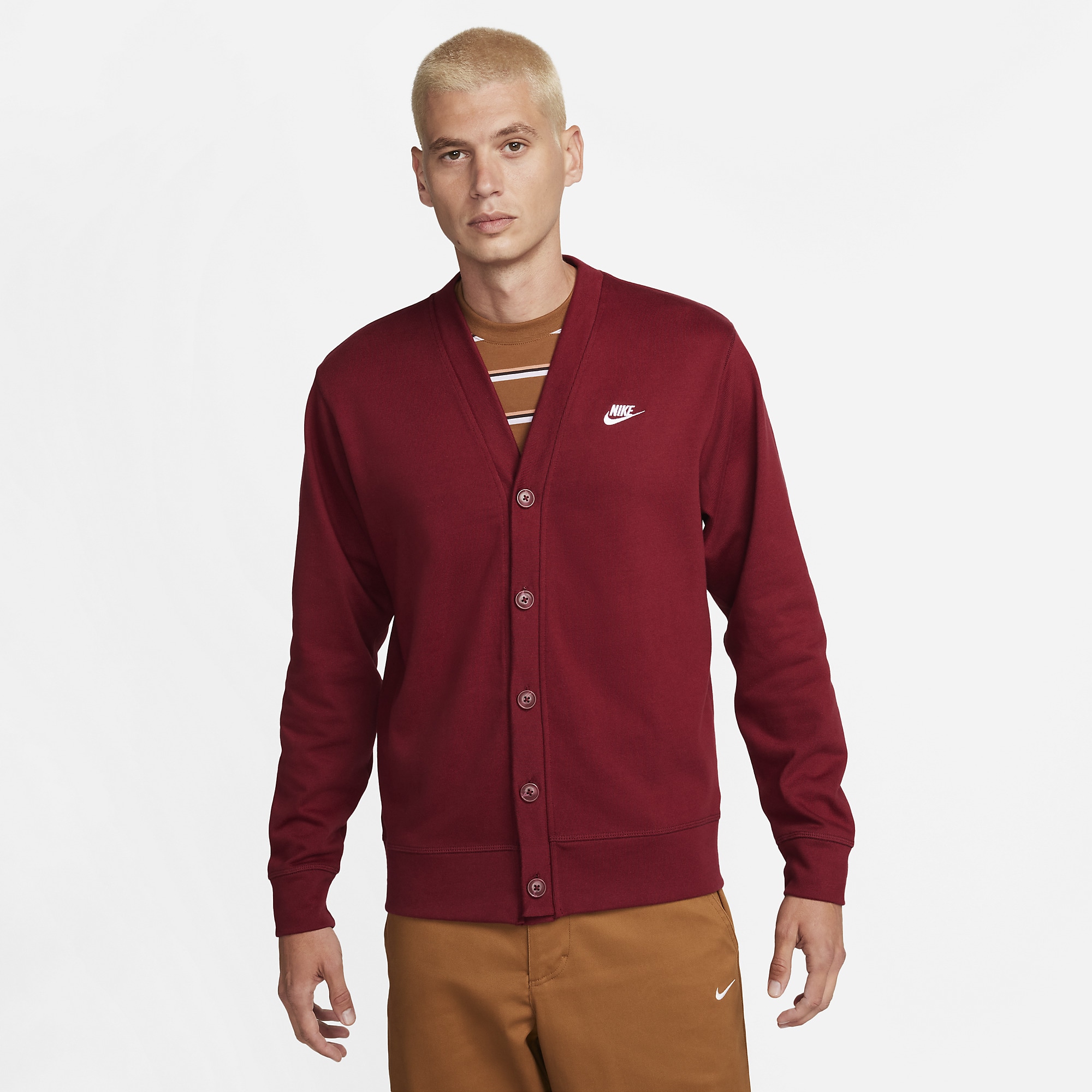 Nike Men's Knit Fairway Cardigan Club - Mens Clothing