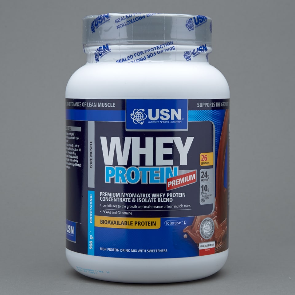Nutrition - USN Whey Protein Premium - Chocolate - 908g | Pro:Direct Rugby