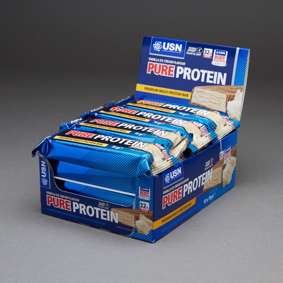 Nutrition - USN - Pure Protein Bar - Vanilla Ice-Cream - 12 x 75g | Pro ...