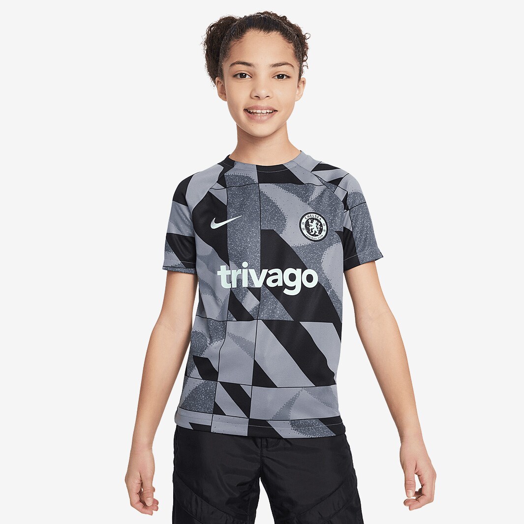 Nike Kids Chelsea FC 23/24 Dri-Fit Academy Pre-Match Third SS Shirt ...