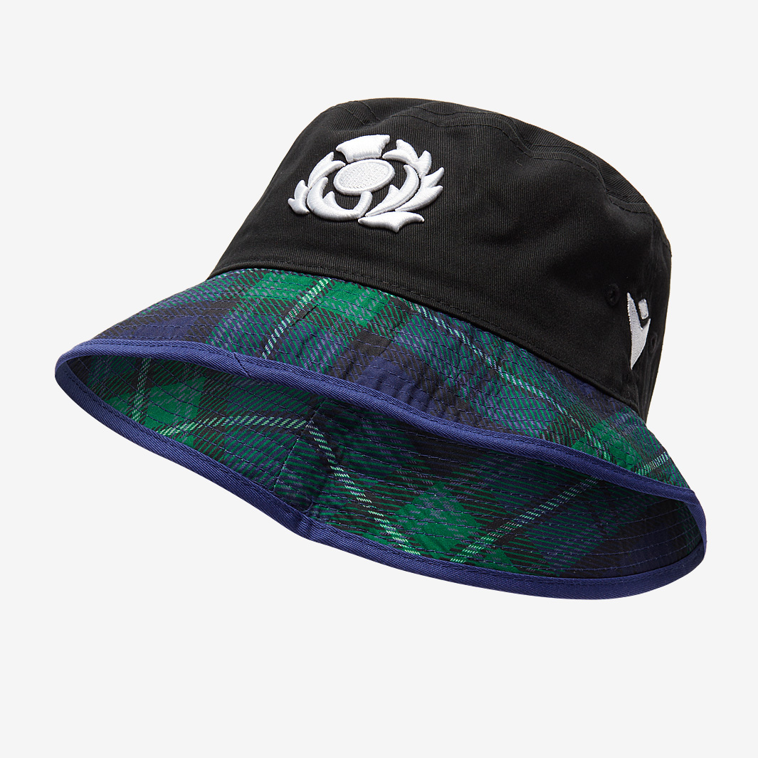 Macron Scotland 23/24 Bucket Hat - Black/Tartan - Mens Replica | Pro ...