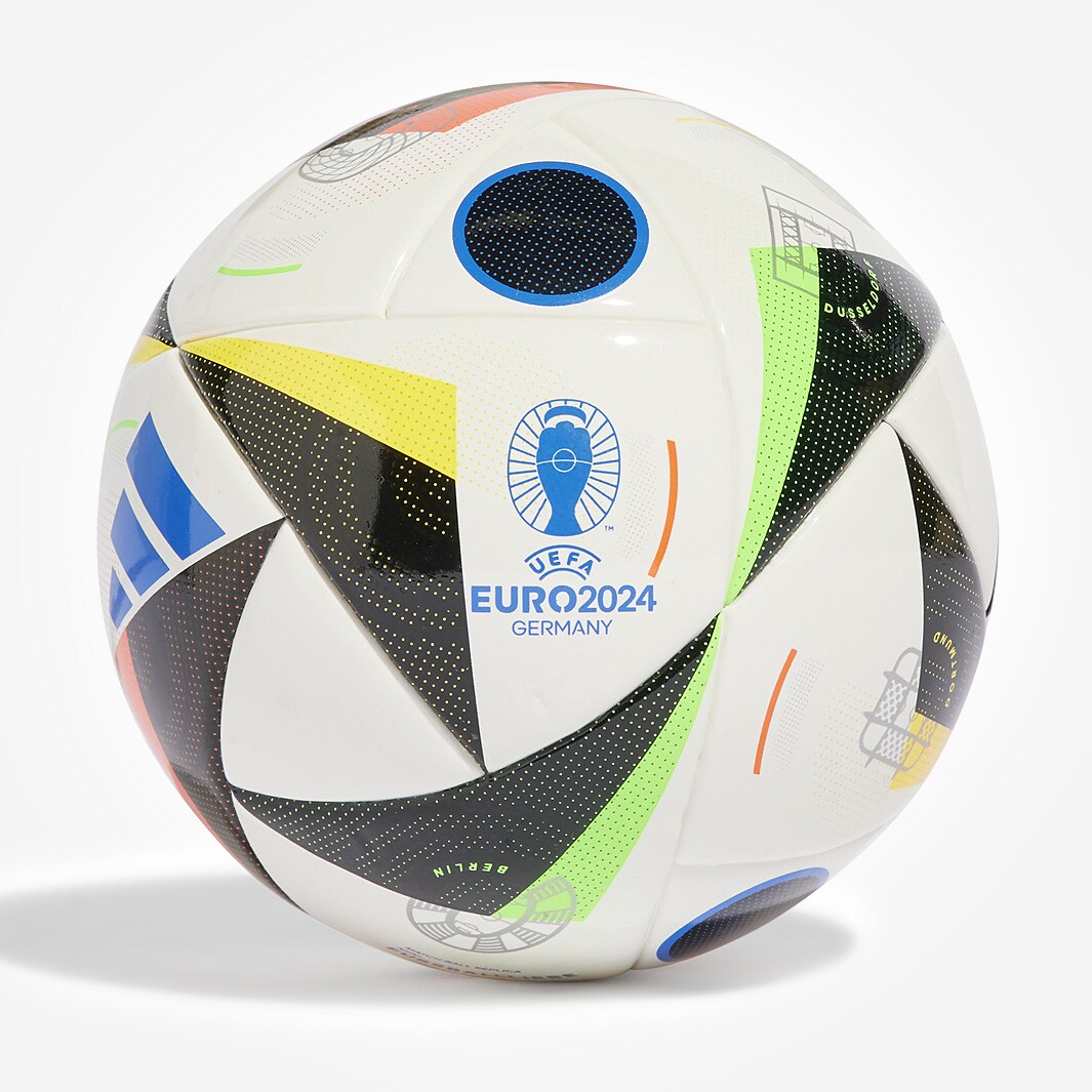 adidas UEFA Euro 24 Fussballliebe Mini - Blanc/Noir/Bleu Gloire ...