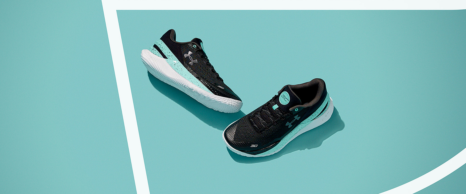 Under Armour Curry 2 Low FloTro - Black/Neo Turquoise/Jet Grey - Mens ...