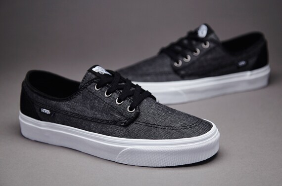 Mens Shoes - Vans Brigata (Style 84) - (C&C) Black / True White