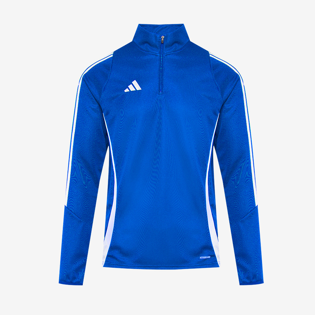 adidas Football Clothing Teamwear Mens Tops Drill Tops Blue Training