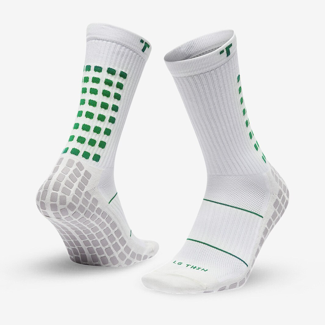 Trusox Special Edition Mid-Calf Thin Crew Sock 3.0 - White/Green - Mens ...
