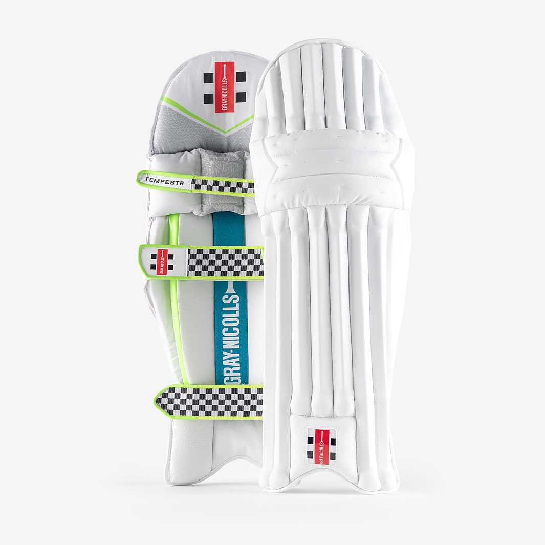 Gray-Nicolls Tempesta LH Batting Pads - White/Blue/Neon - Batting ...