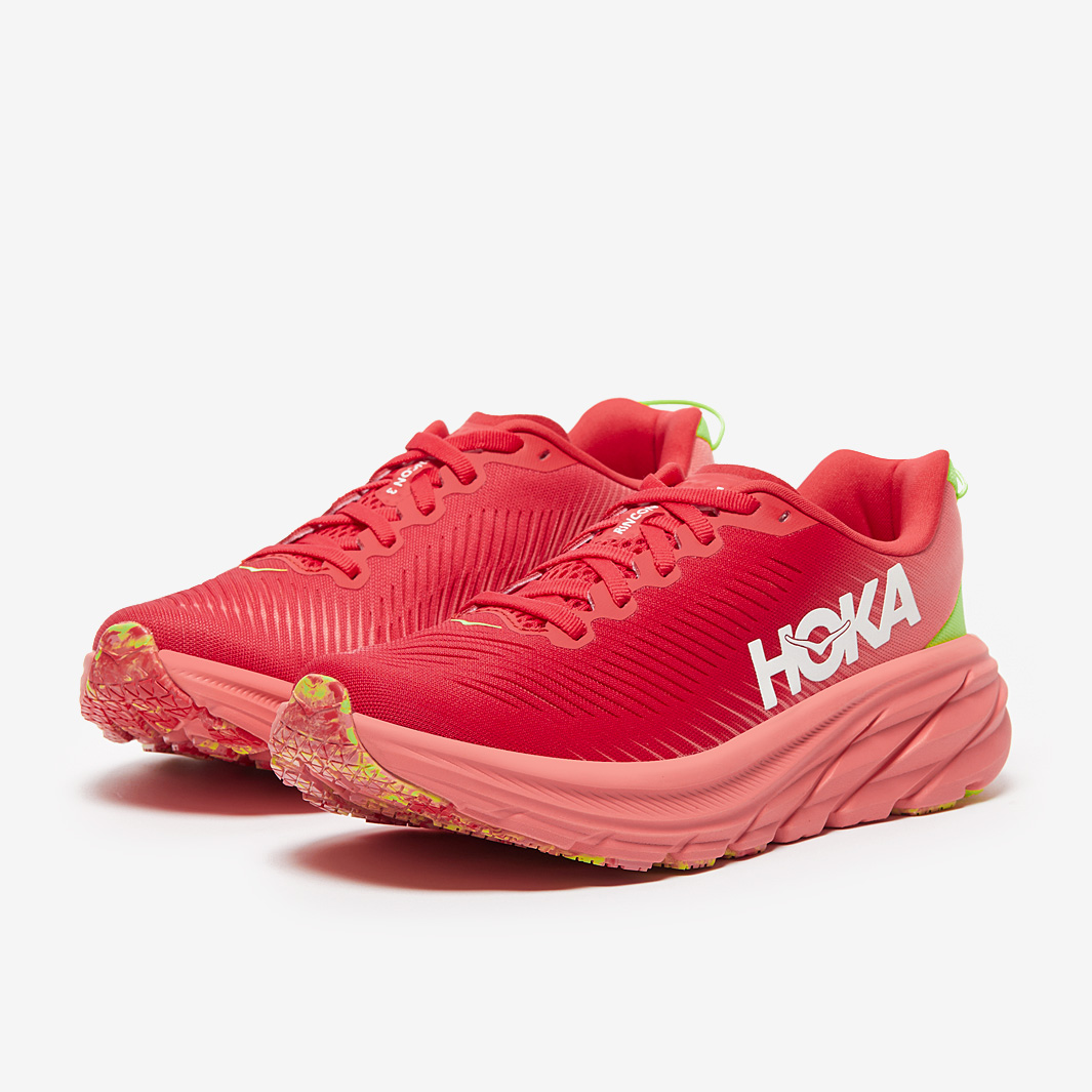 Hoka Womens Rincon 3 - Cerise/Coral/Sherbert/Poppy - Womens Shoes | Pro ...
