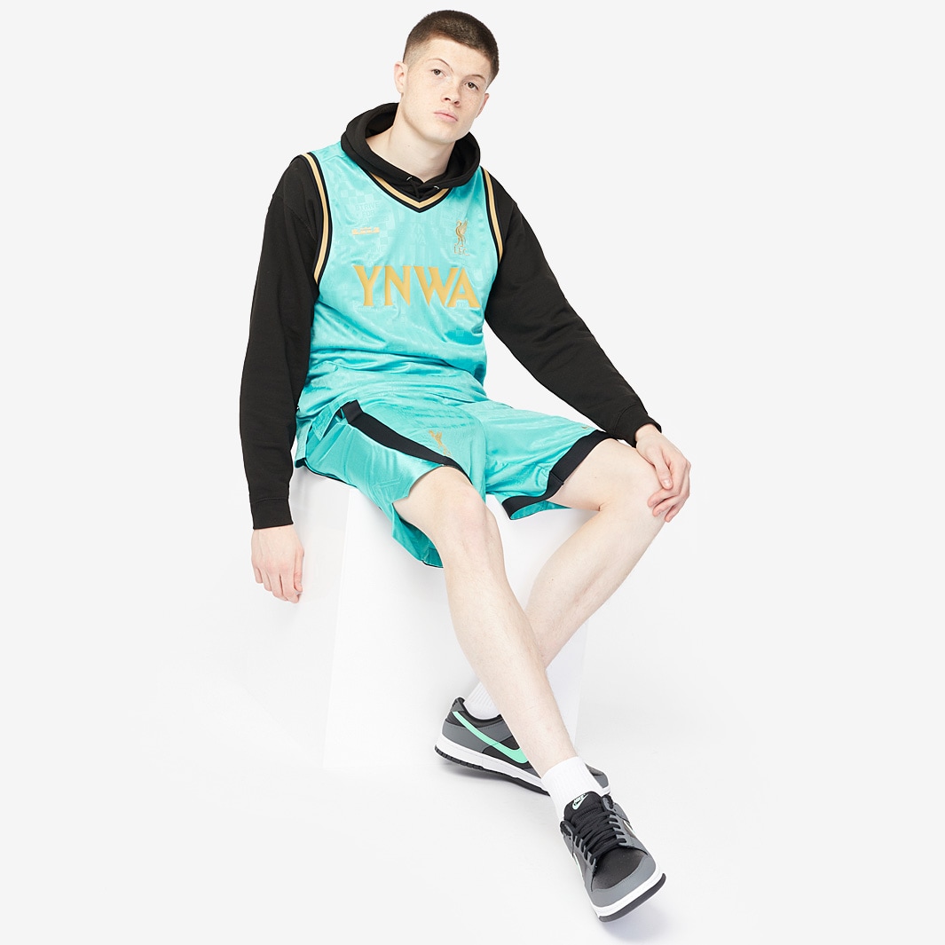 Nike LeBron x LFC Jersey - Washed Teal/Truly Gold - Tops - Mens ...